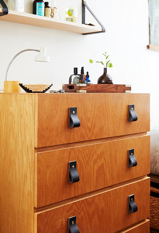 How to Create DIY Leather Drawer Pulls